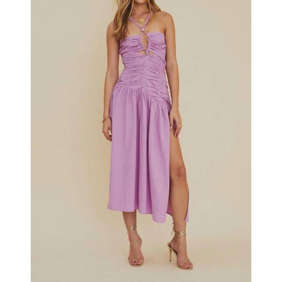 SUBOO | Dresses | New Suboo Skylar Ruched Dress In Lavender | Poshmark